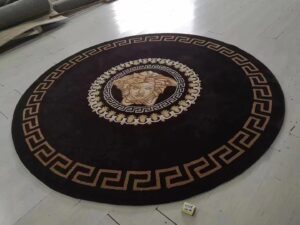 Round medusa head tufted rug designs hand tufted area rug