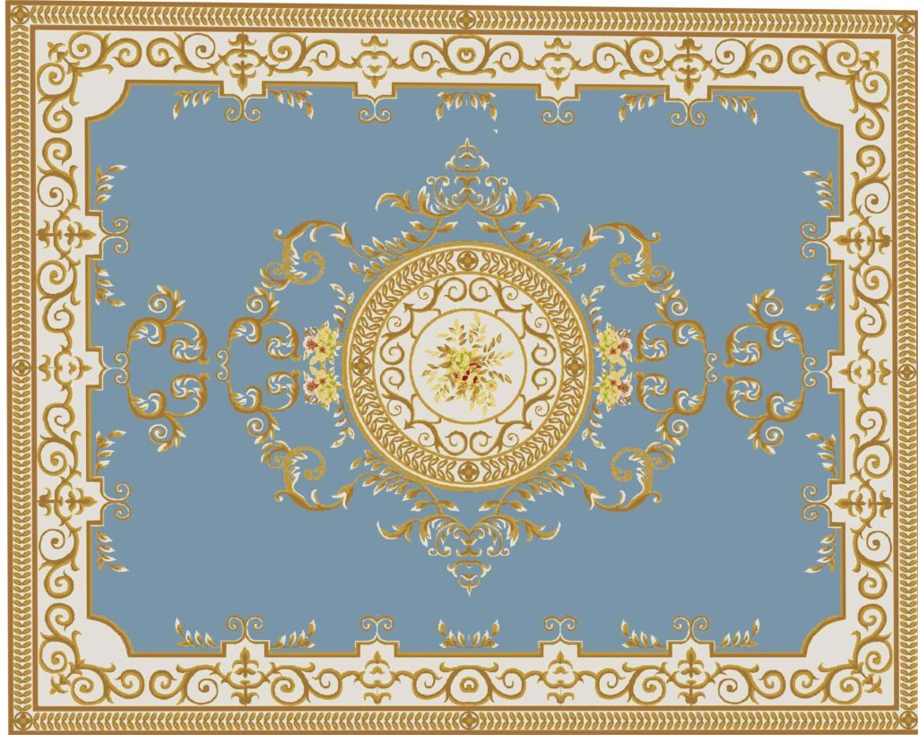 Guest room floor hand tufted european traditional classic area rugs