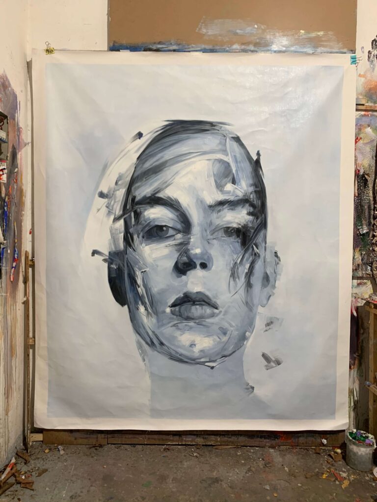 Handmade oil painting figure canvas painting